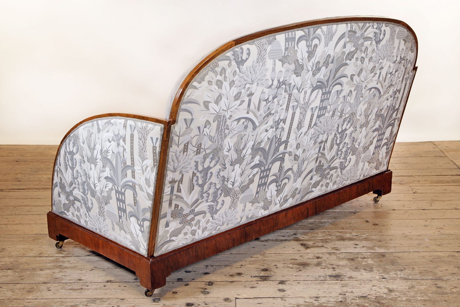 An Antique Art Deco Sofa Fully Restored and Reupholstered in Hermes ...